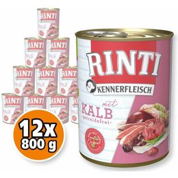 Pur Kennerfleisch Kalb 800 g Hundefutter Nassfutter - Rinti