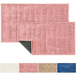 Floordirekt Badematte Shine Rosa 50 x 80 cm - Rosa