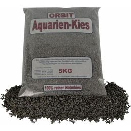 Aquarien Natur-Kies schwarz 5 kg Aquariumkies & Bodengrund - Orbit