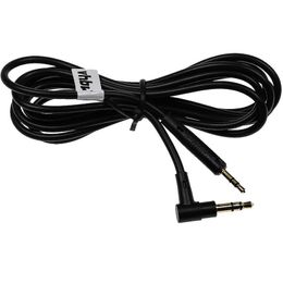 Audio aux Kabel kompatibel mit jbl S700 Kopfhörer - Audiokabel 3,5 mm Klinkenstecker, Schwarz - vhbw