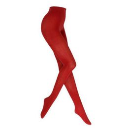 Klassische Strumpfhose 60 den Einheitsgröße Blickdicht Einfarbig Strümpfe Fleece-Thermosocken für Damen & Frauen Rot