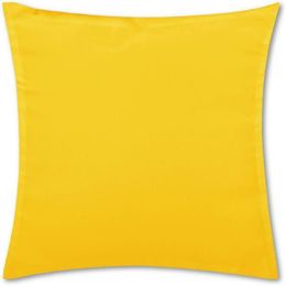 Bestlivings Kissenhülle Ellen, mit und ohne Füllung 80x80cm ohne Füllung gelb - sonnengelb - Gelb