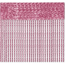 Bestlivings Fadenvorhang 2er Pack Gardine Raumteiler, Auswahl: 140x240 altrosa - fuchsia - Fuchsia