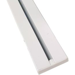 Bestlivings - Vorhangschiene weiß aus Aluminium, alle Längen bis 480cm möglich, Flache Gardinenschiene ( 7mm ), 1- / 2-/ 3- /4-läufig inkl.
