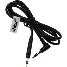 Audio aux Kabel kompatibel mit Bose QuietComfort 25, 35, 35 ii Kopfhörer - Audiokabel 3,5 mm Klinkenstecker, 100 cm, Schwarz - vhbw