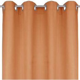Bestlivings - Blickdichte Braune Gardine mit Ösen in 140x175 cm ( BxL ), in vielen Größen und Farben - Braun