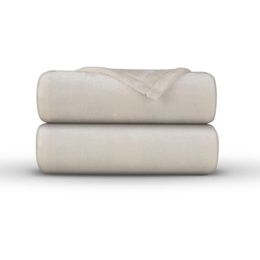 Bestlivings Kuscheldecke Mirabella - hochwertige Flauschige Decke, Cashmere Touch, 130 x 170 cm - Creme - Beige