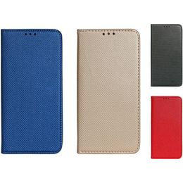 MARKENLOS Buch Tasche Smart kompatibel mit Samsung Galaxy Xcover 6 Pro Handy Hülle mit Standfunktion, Kartenfach Schwarz