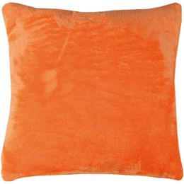 Bestlivings Dekokissen Kuschel Celina, in der Größe 50 x 50cm - Orange - Kissenbezug mit Reißverschluss - Orange