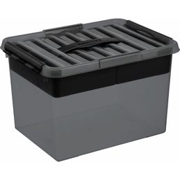 Sunware Aufbewahrungsbox Q-Line 22 L rauchgrau 40 x 30 x 26 cm (L x B x H) Box