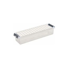 Aufbewahrungsbox Q-Line 0,9L transparent 27 x 8,4 x 6,1 cm Boxen, Körbchen & Kisten - Sunware