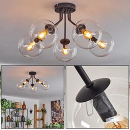 hofstein Gastor Deckenleuchte Glas 15 cm Klar, 5-flammig