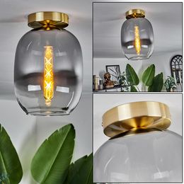 hofstein Apedo Deckenleuchte Glas 20 cm Messing, 1-flammig