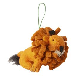 Rice Weihnachtsornament LION in brown