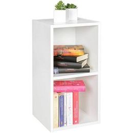 Wohnling Bücherregal weiß 30,0 x 30,0 x 60,0 cm