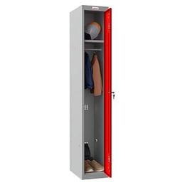 Phoenix Spind Locker grau, rot PL1130GRK, 1 Schließfach 30,0 x 50,0 x 183,0 cm