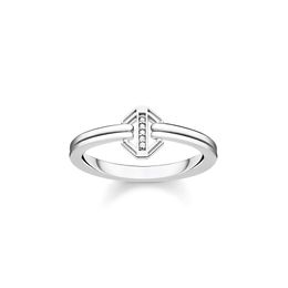 Thomas Sabo Silber-Ring mit Diamant - 52