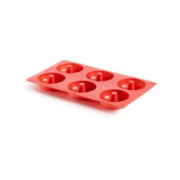 LEKUE Lekué Donutform in Rot - (B)30 x (H)3,4 x (T)11,8 cm