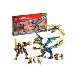 Lego® Konstruktionsspielsteine Ninjago Kaiserliches Mech-Duell gegen den Elementardrachen