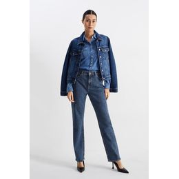 C&A Straight Jeans-High Waist-LYCRA®