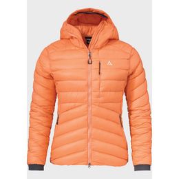 Schöffel SCHÖFFEL Outdoorjacke »Down Jacket Tschierval L« mit Kapuze 5310 - orange 44 44 Extrem leicht