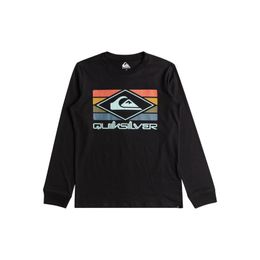 Quiksilver Langarmshirt »Qs Rainbow« schwarz 10 10 Stoff: Baumwoll-Jersey-Stoff [160 g/m2]