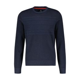 Lerros Strickpullover &raquo;Strickpullover, tonal gestreift&laquo; CLASSIC NAVY L L Tonal-abgesetzter Streifen