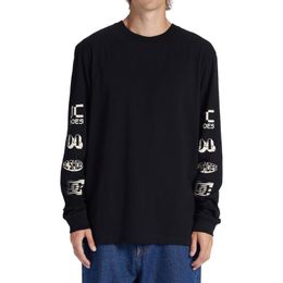 DC Shoes Langarmshirt »All Smiles« schwarz XS XS Stoff: Jersey-Stoff aus Baumwolle [200 g/m2]