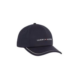 Tommy Hilfiger Baseball Cap TH SKYLINE SOFT CAP mit Logoschriftzug über dem Schirm, blau