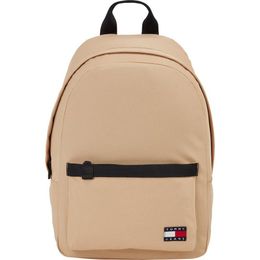 Tommy Jeans Cityrucksack TJM DAILY DOME BACKPACK, Freizeitrucksack Freizeit-Bag Schulrucksack Recycelte Materialien, beige