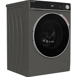 A (A bis G) Sharp Waschmaschine "ES-NFH014CAA-DE" Waschmaschinen grau (cappuccino grey) Frontlader