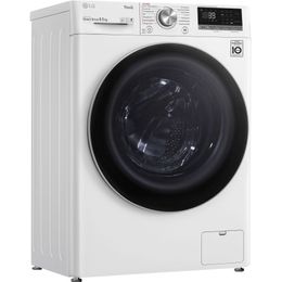 A (A bis G) LG Waschmaschine "F2V7SLIM8E" Waschmaschinen TurboWash - Waschen in nur 39 Minuten weiß Frontlader