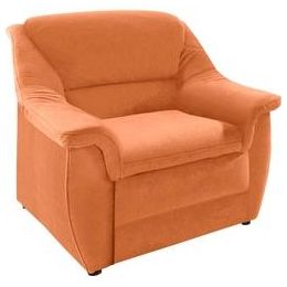 Sessel DOMO collection "Lale" Gr. Microfaser PRIMABELLE, B/H/T: 98cm x 88cm x 93cm, orange (terrakotta) Polstersessel