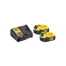 Dewalt DCB115P2 Starter-Kit Schnellladeger&auml;t + 2x Akku 5,0 Ah