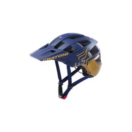 Cratoni MTB-Helm AllSet Pro blau/gold matt