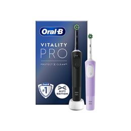 Oral-B Vitality Pro D103 Duo Black/Lilac Violet elektrische Zahnbürste