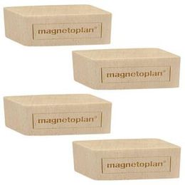4 MAGNETOPLAN Magnete braun 6,0 x 2,0 x 1,3 cm