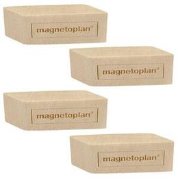 MAGNETOPLAN Magnete braun, Holz 6,0 x 2,0 x 1,3 cm, 4 St.