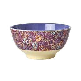 Rice Melaminschüssel WILD VINTAGE FLOWER medium in purple