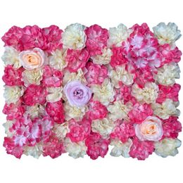Senderpick - 6 Stück Seidenblume Ca.40x60cm Blumenwand Kunstblumenwand Hintergrunddekoration Hochzeit Dekor Rosewand Panel Bühnenhintergrund