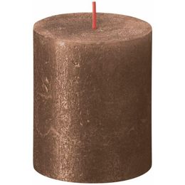 Stumpenkerze Rustik Shimmer Kupfer 8 cm Stumpen- und Kugelkerzen - bolsius