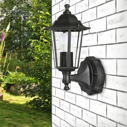 Deuba Monzana® Außenleuchte Wetterfest IP44 Anthrazit Alu Guss Vintage Laterne Außenlampe Außen Garten Beleuchtung Wandleuchte