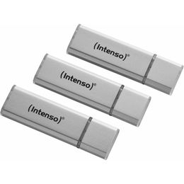 Intenso - usb 2.0-Stick Alu Line, 32 gb, 3er Pack, silber