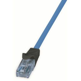 CAT.6a Netzwerkkabel CPP001, u/utp, 10G, PoE, hdbt, blau, 2m - Logilink