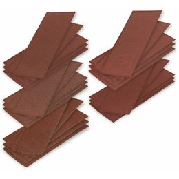 Dema - Schleifblätter für Schwingschleifer K60-240 25tlg. Schleifband Schleifblatt Schleifset Holz Metall