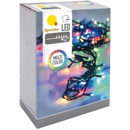 Spetebo - led Weihnachts Lichterkette bunt - 120 led / 12 m - Deko Beleuchtung für Außen