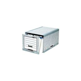 Bankers Box Aufbewahrungsbox ® System 39 x 31 x 56,8 cm (B x H x T) DIN A4 Karton 100 % recycelt grau/weiß