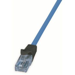 CAT.6a Netzwerkkabel CPP001, u/utp, 10G, PoE, hdbt, blau, 3m - Logilink