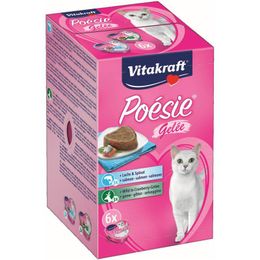 Katzenfutter Poesie Gelee, Multipack - 6 Schalen - Vitakraft