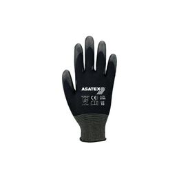 Handschuhe Gr.10 schwarz PA m.Soft-Polyurethan ASATEX